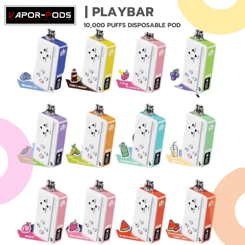 Playbar 10000 Puffs พอตใช้แล้วทิ้ง ดีไซน์สุดน่ารัก สูบได้ 10000 คำ ...
